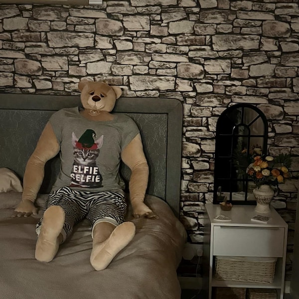 Loving Bear Puffy Hug Body Pillow Plush Figure Human Size T For