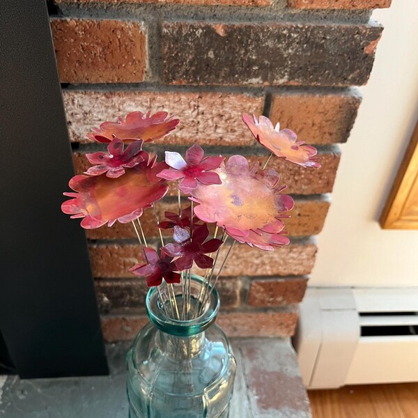 Copper 3 Piece Metal Cactus Set by Clever Goods Co Garden Decor, Garden ...