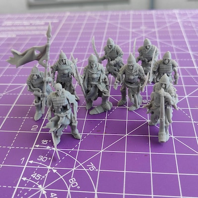 Highlands Miniatures Dwarf Huscarls 28/32mm Sons of Ymir 3D Printed 8K ...