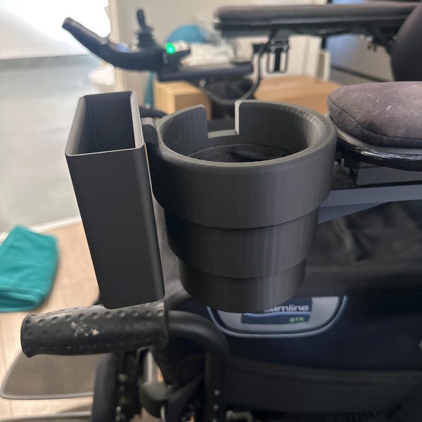 Cup Holder for Permobil Power Chair With Phone Holder - Etsy