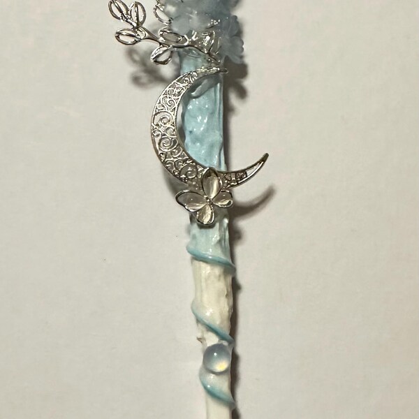 Handmade Crystal Magic Wand, Fairy Moon Scepter, Cosplay Prop - Etsy