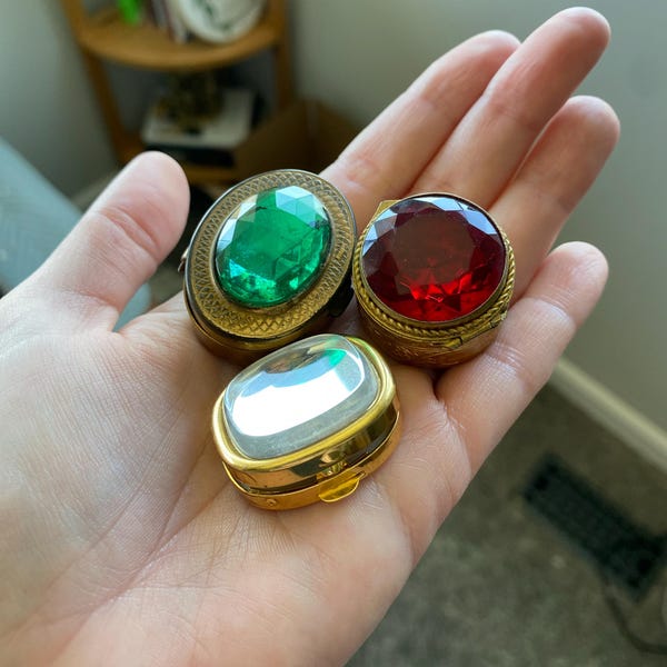 Cloisonne Dragon and Birds Tibor or Round Boxes, Trinket / Pill Boxes ...