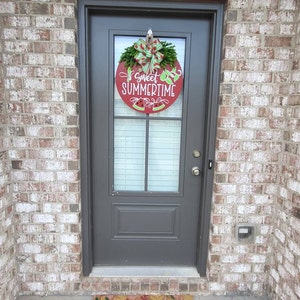 Front Door Decor Funny Door Sign Welcome Just Kidding Please Go Home ...