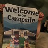 Welcome to Our Campsite Flag, Personalized Camping Sign, Couple ...