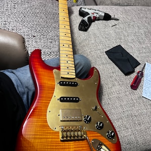 Engraved Telecaster Pickguard & Control Plate Hand Painted - Etsy