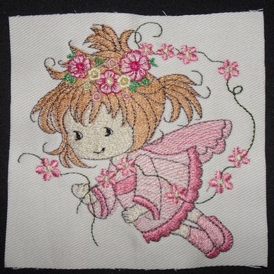 Fairy Embroidery Designs Baby Girl Embroidery Design Machine Embroidery ...