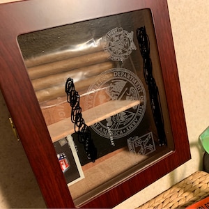 Personalized Cigar Box Gift Custom Cigar Humidor Filligree Cigar Holder ...