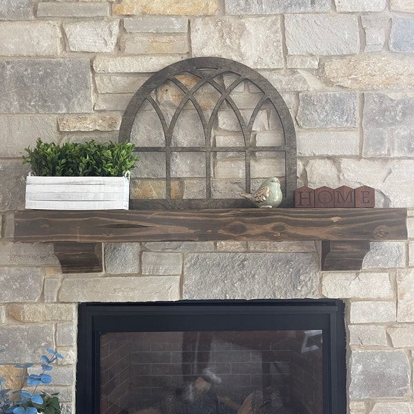 Large Half Arched Window Frame, Farmhouse Frame, Faux Arch Window ...