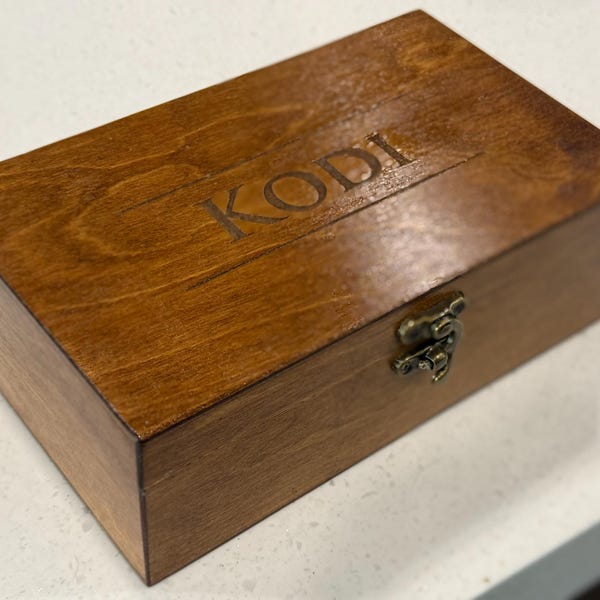 Custom Quote Wooden Box, Custom Poem on Box, Memory Box, Engraved Quote ...