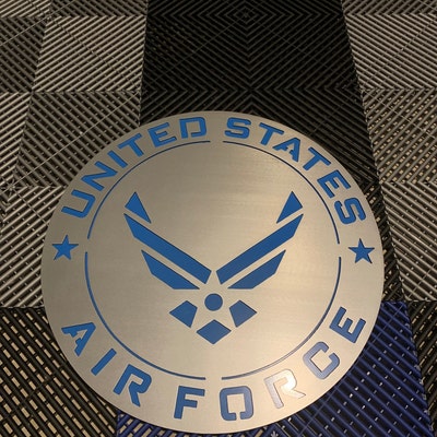 US Air Force Metal Sign W/ Backer Miltary Gift Personal Metal Sign - Etsy