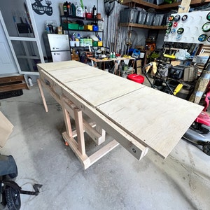 Transforming Shelf /workbench Plans, Convertible Table/shelf Build ...