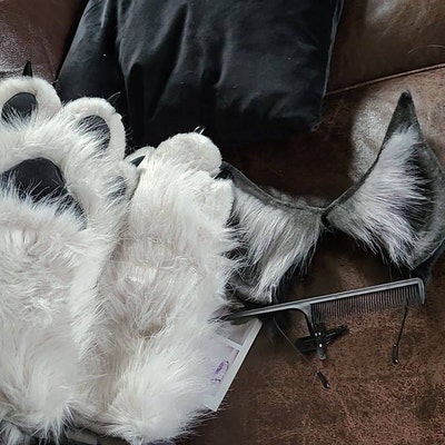 Custom Paws White Paws With Blue Claws Punny Paws Fox Paws - Etsy