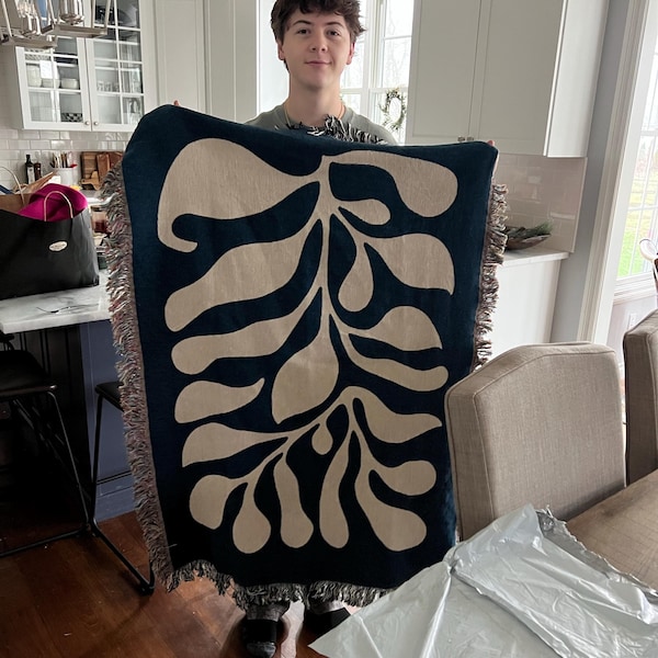 Dragon Hooded Blanket, Medieval Decor, Morris Inspired, Cottagecore ...