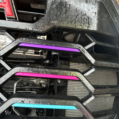 Tufskinz TRD Grille Tri-color Line Inserts Fits 2022-2024 Tundra & 2023 ...