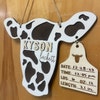 Personalized Cow Head Hospital Sign | Baby Name Announcement| Cow Theme ...