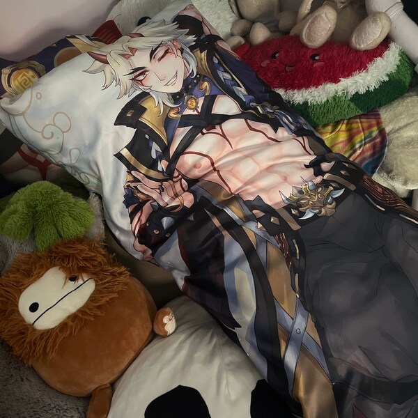 Arataki Itto Body Pillow Cover Genshin Impact Fan Art Nsfw Available Etsy