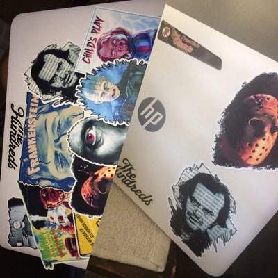 HORROR MOVIE VILLAINS Vinyl Stickers Laptop Notebook Guitar Case Refrig ...