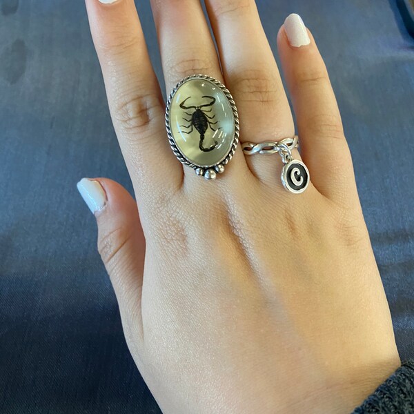 Human Tooth Ring Set in Sterling and Fine Silver, With Spider Web Bezel ...