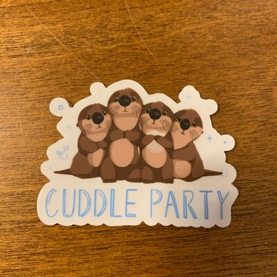 Otter Cuddle Party Transparent Laptop Sticker/ Finding Dory Nemo Pixar ...