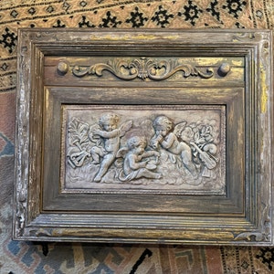 Romantic Re Purposed Vintage Tall Pail, Shabby Chic Pail, Storage Pail ...