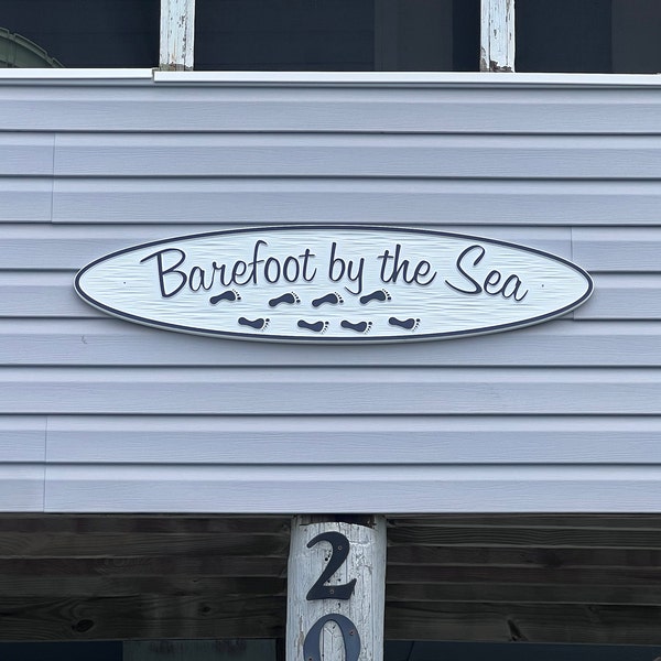 Personalized Custom PVC Sign for Your Beach Home Coastal Retreat ...