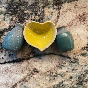 Miniature Pot Mini Ceramic Bowl Heart Dish Bud Vase Tiny - Etsy