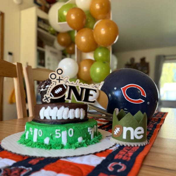Football Birthday, Football Birthday Outfit, One Year Down Birthday ...