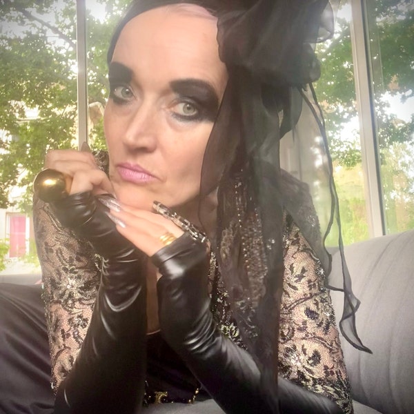 Elegant GOTHIC VAMPIRE Victorian Burlesque Glamour Extra Long GLOVES ...