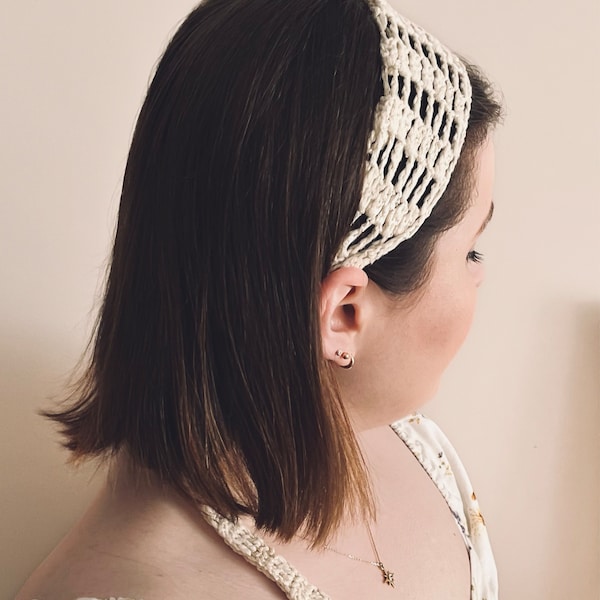 Whimsy Head Wrap Crochet PATTERN, PDF Crochet Hair Scarf Pattern, Hair ...