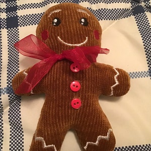 Gingerbread Man Embroidery Pattern , in the Hoop, ITH, Softie Stuffie ...