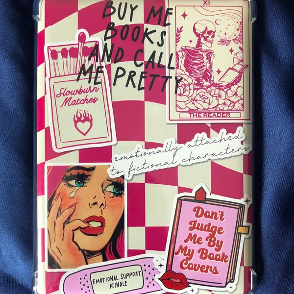 CHECKERED Kindle Insert for Clear Case - PRINTABLE - Pink Theme ...