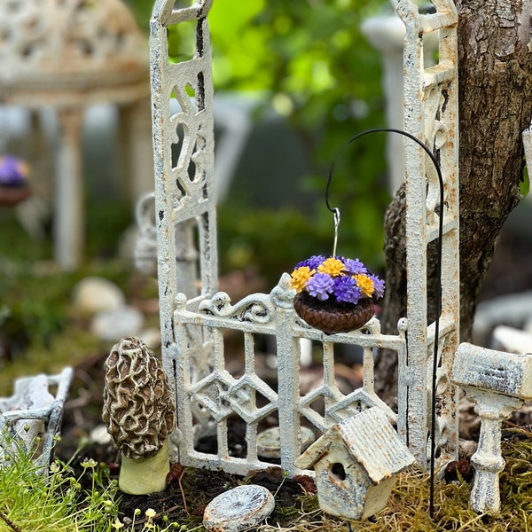 Mini Gated Arbor Fairy Garden Miniature - Etsy
