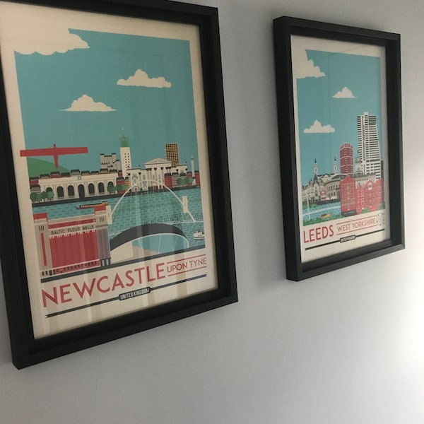 Leeds Print - Leeds Poster - Leeds Wall Art Print - England Poster ...