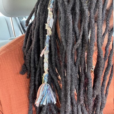 Hemp Macrame Boho Hair Wrap Yarn Dreadlock Decoration for Hair - Etsy