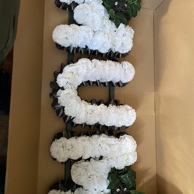 MUM NAN Artificial Silk Funeral Tribute Package Any 3 Letter Name ...
