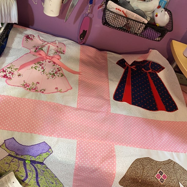 Cottage Floral Quilted Key Fob - Blush, Burgundy, & Green Floral ...