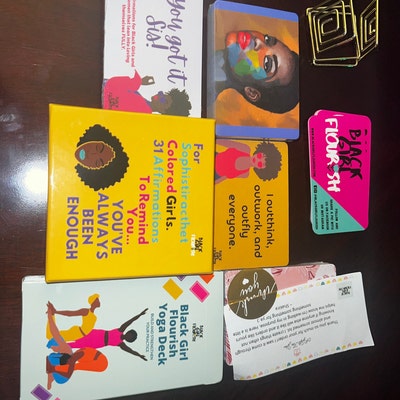 Affirmation Cards Black Girl Affirmation Deck Self Care Self Love Black ...