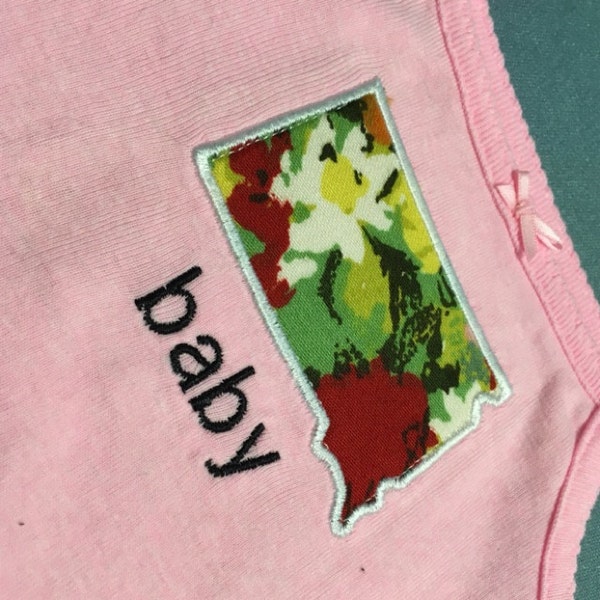 US States Applique Embroidery Designs. USA Map Applique. USA State ...