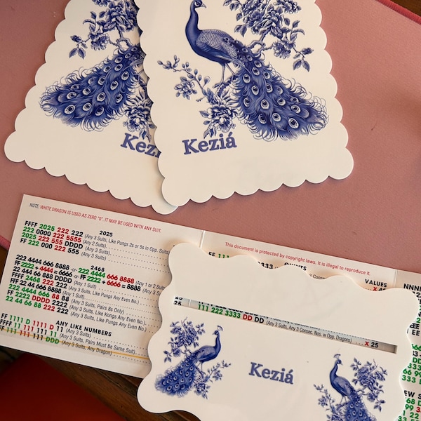 Mahjong Tile Mixer With Name Mahj Gift Set Mahjong Fundraiser Souvenir ...