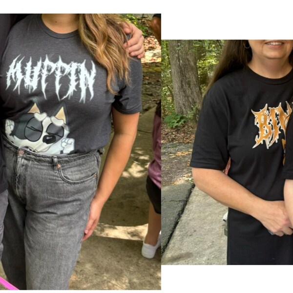 Bluey Metal Shirt, Black Metal, Goth Disney, Deathmetal, Blegh, Dead ...