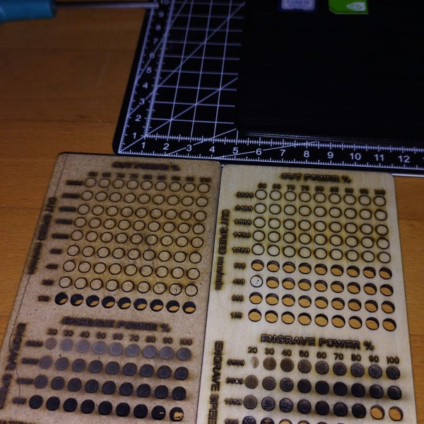 Laser Test Files + Box Organizer | Material Test V2 + Storage Box ...