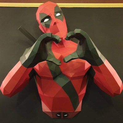 Deadpool Papercraft , PDF Template, DIY 3d Model, Fanart, Paper ...
