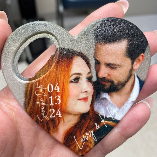Personalized Save the Date Magnet Wedding Favors - Custom Photo Bottle ...
