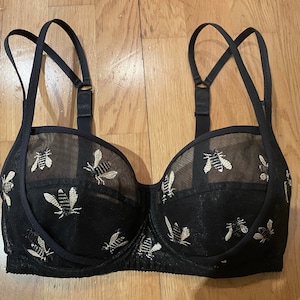 Bees on Black Bra Kit Black Beauty Bra - Etsy