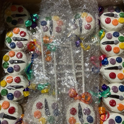 Paint Pallet Oreo Cookie Pops / Art Party Favor / Chocolate Covered ...