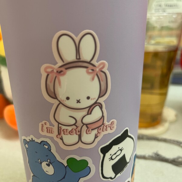 Miffy Bunny Handmade Adhesive Hipper Clay Peeker Charm for Phone ...