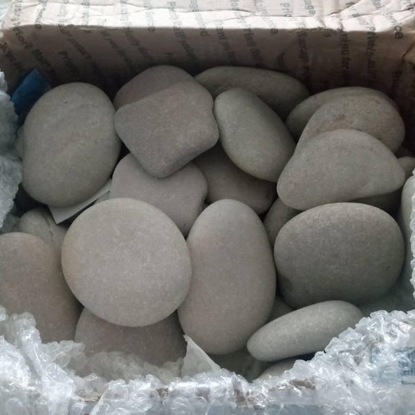 Sugar Stones Natural Ocean Tumbled Light Stones for Kindness Rock ...