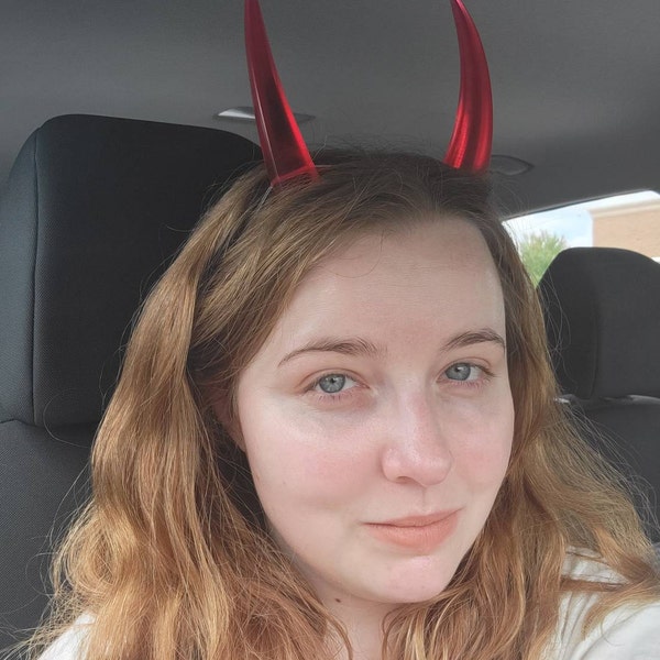 Transparent Red Resin Cast Oni Horns - Demon / Devil / Dragon / Monster ...