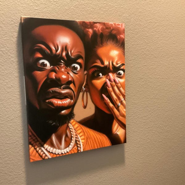 African-american Kitchen Wall Art Poster, Afro Black Chef Gift, Canvas ...