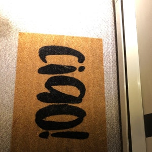 Ciao Doormat Italian Welcome Mat Front Porch Decor Unique Gift ...